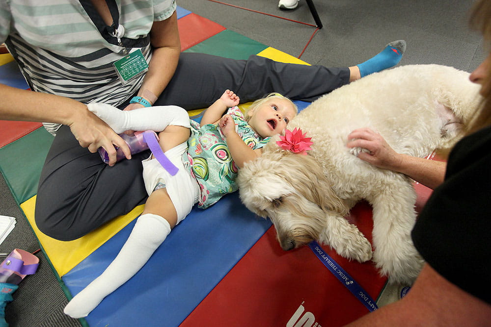 Furry therapists motivate kids to stretch their skills | MUSC